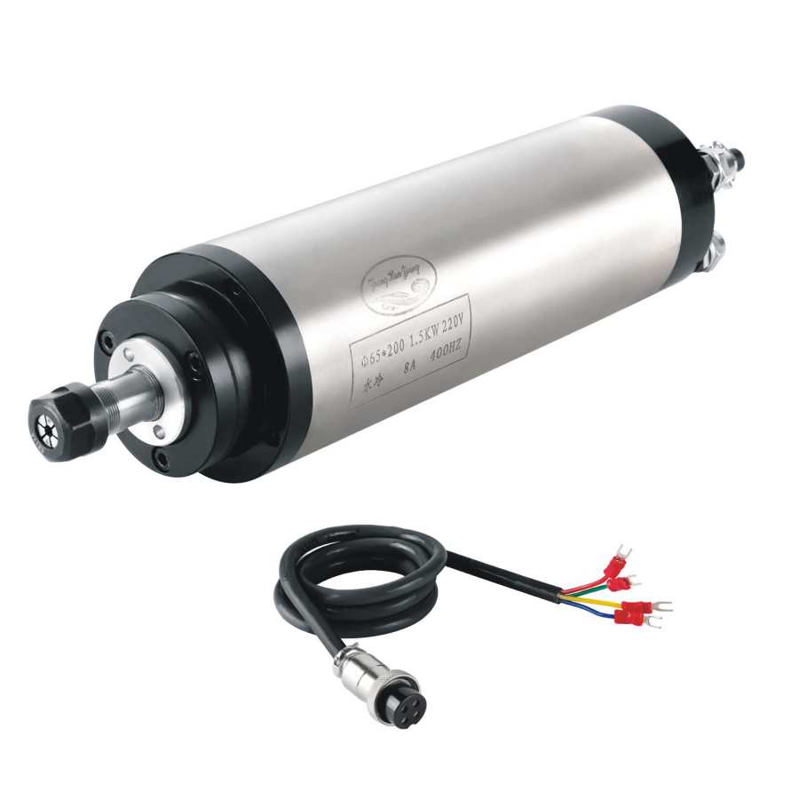 CNC Router Spindle Motor 1500W Air Cooled 64mm Diameter